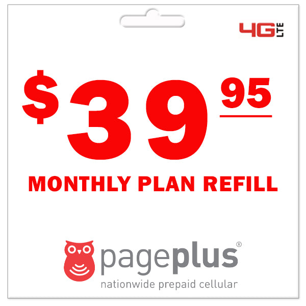 Page Plus Monthly Plan Refill – PrePaid Phone Zone