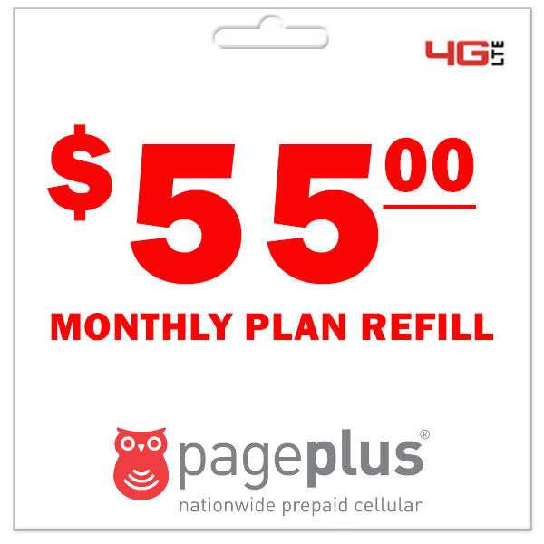Page Plus Monthly Plan Refill – PrePaid Phone Zone