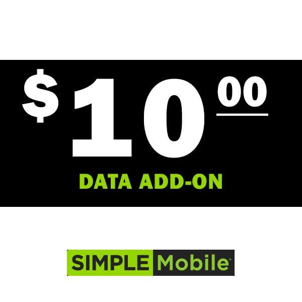 Simple Mobile Data Add-On Plans – PrePaid Phone Zone