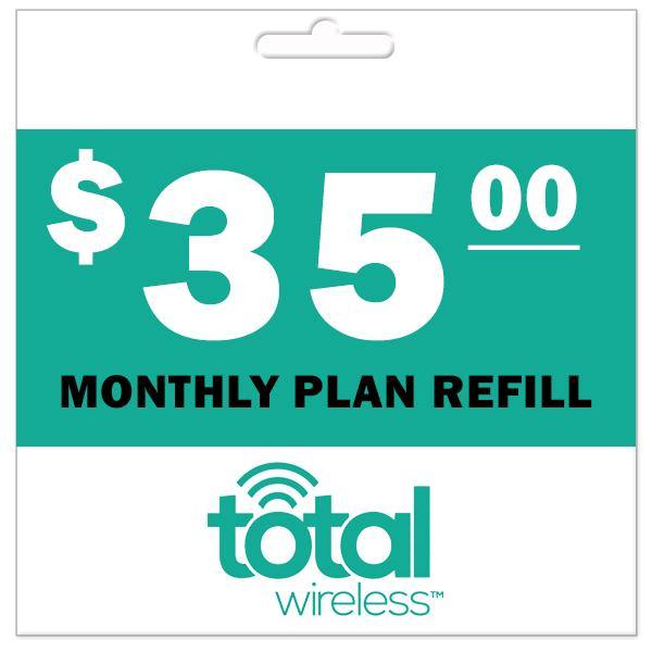 Total Wireless Monthly Refill Plans – PrePaid Phone Zone